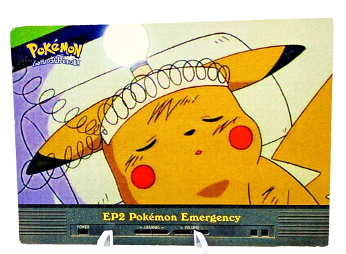 Pokemon Emergency Ep2-Topps Pokemon 1999 TV Animation Ed. Blue Logo NM ...