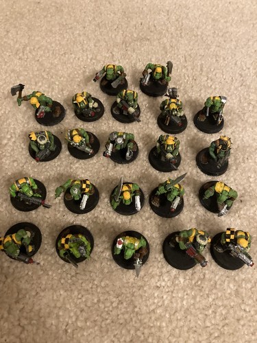 warhammer 40k ork lot 22 Boyz Painted 80-90% Completed Games Workshop ...