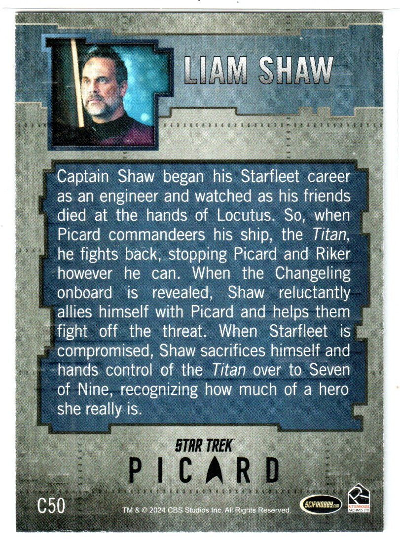 STAR TREK PICARD SEASONS 2 AND 3 SEASON 3 CHARACTERS C50 Todd Stashwick ...