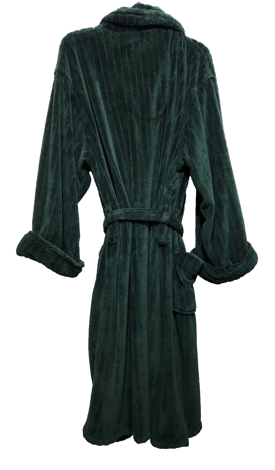 Van Heusen Men's Dark Green Robe One Size Fits Most Soft Fleece ...
