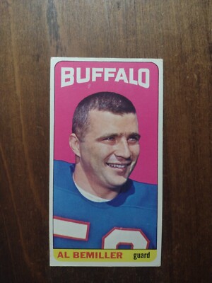 1965 Topps 25 Al Bemiller Buffalo Bills Centered No Creases Item B Read ...