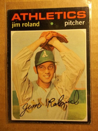 1971 jim roland #642 VG Oakland Athletics baseball card HIGH NUMBER | eBay