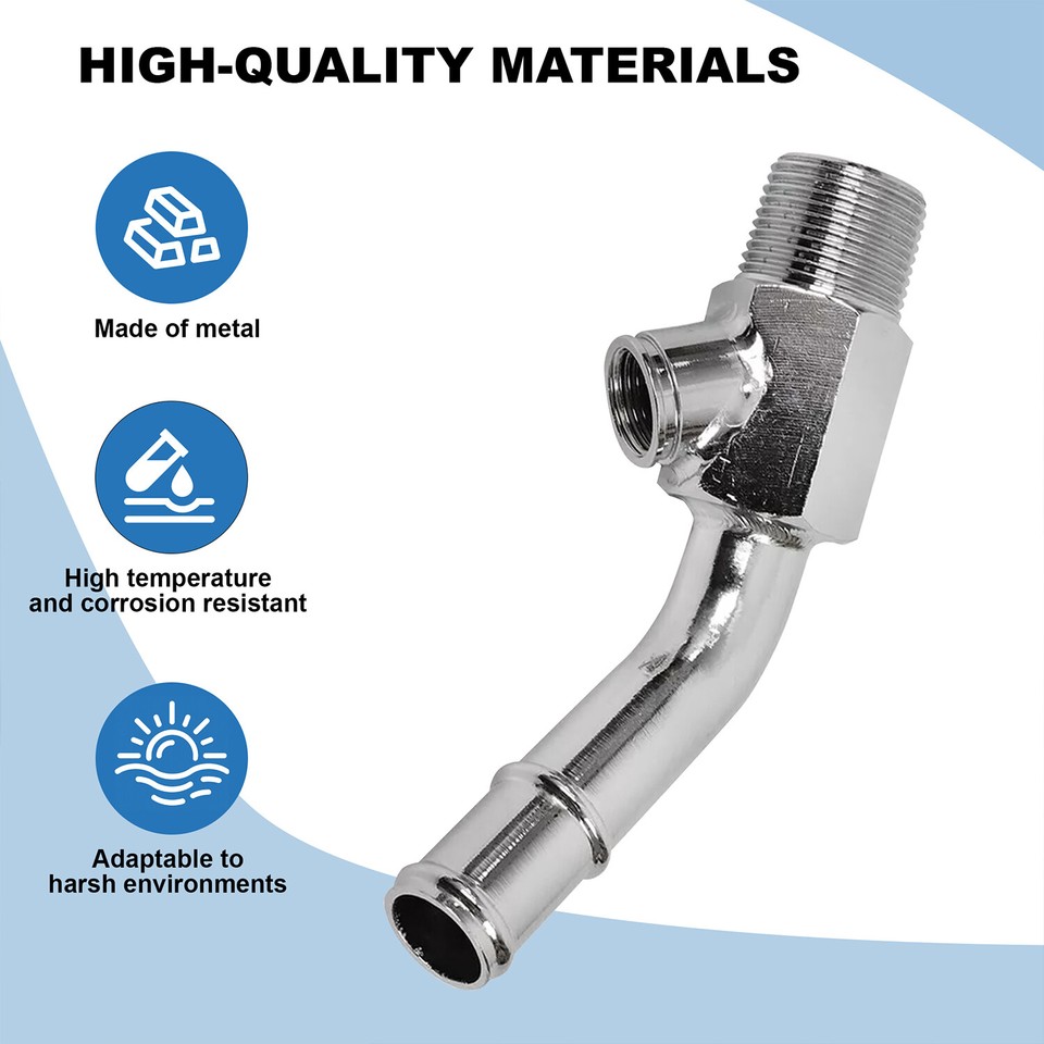 Hot Water Radiator Coolant Temp Sensor Elbow Connector Tube Replace ...