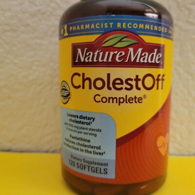 NEW Nature Made CholestOff Complete 120 Softgels Dietary Supplement ...