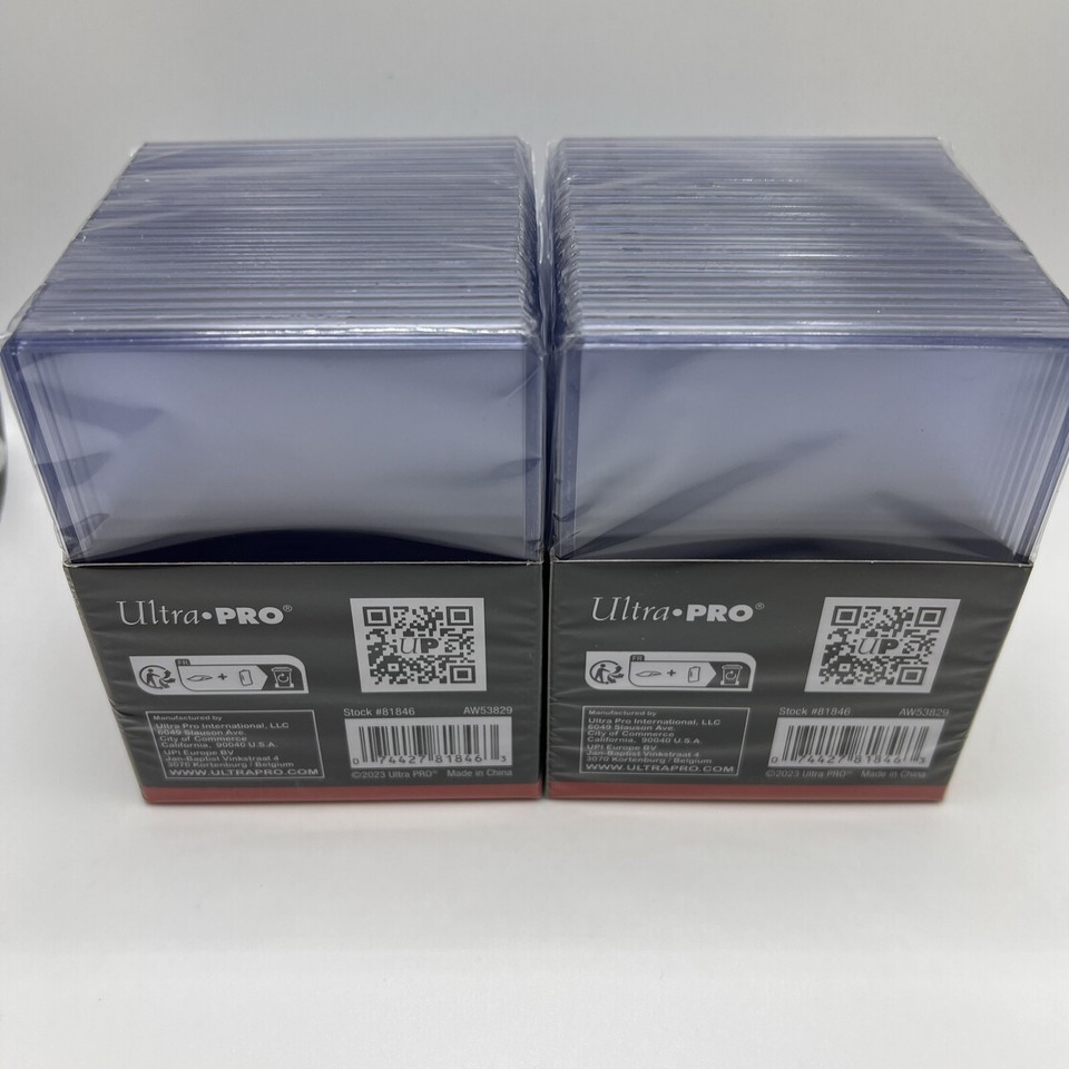 Ultra Pro 3X4 Thick Toploaders 2 Packs of 25 for up to 100pt Point ...