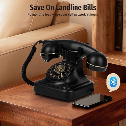 Bluetooth Retro Phone with Speakerphone, Bluetooth Landline Telephone ...