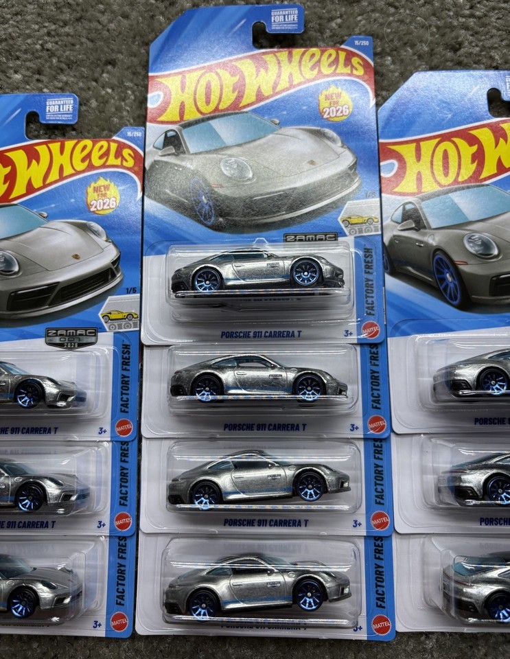 2026 Hot Wheels Zamac Porsche 911 Carrera T Lot Of 10 New | eBay