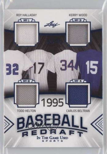 2020 Leaf ITG Used Sports Navy Blue /35 Roy Halladay Todd Helton Kerry ...