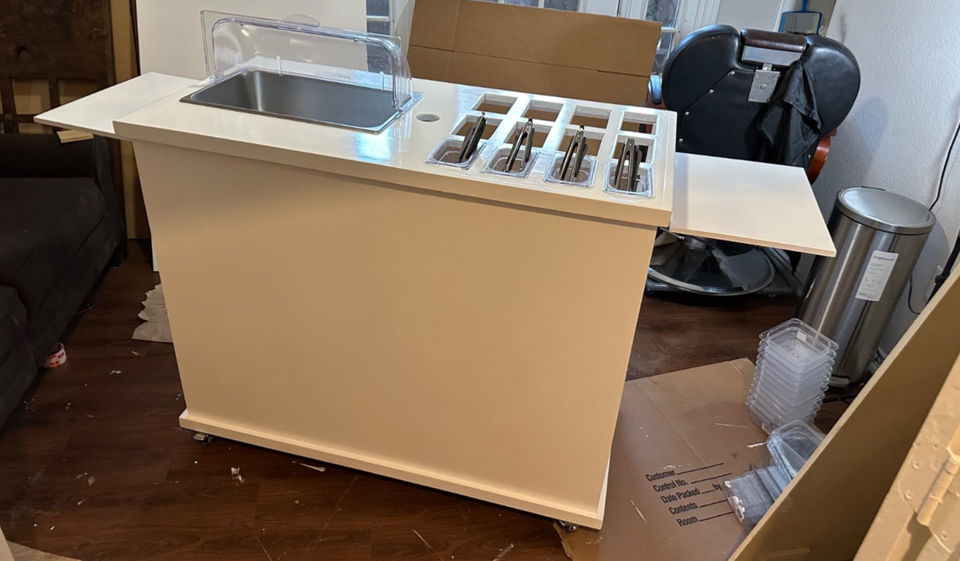 Collapsible Mobile Food Cart for Catering Business | eBay