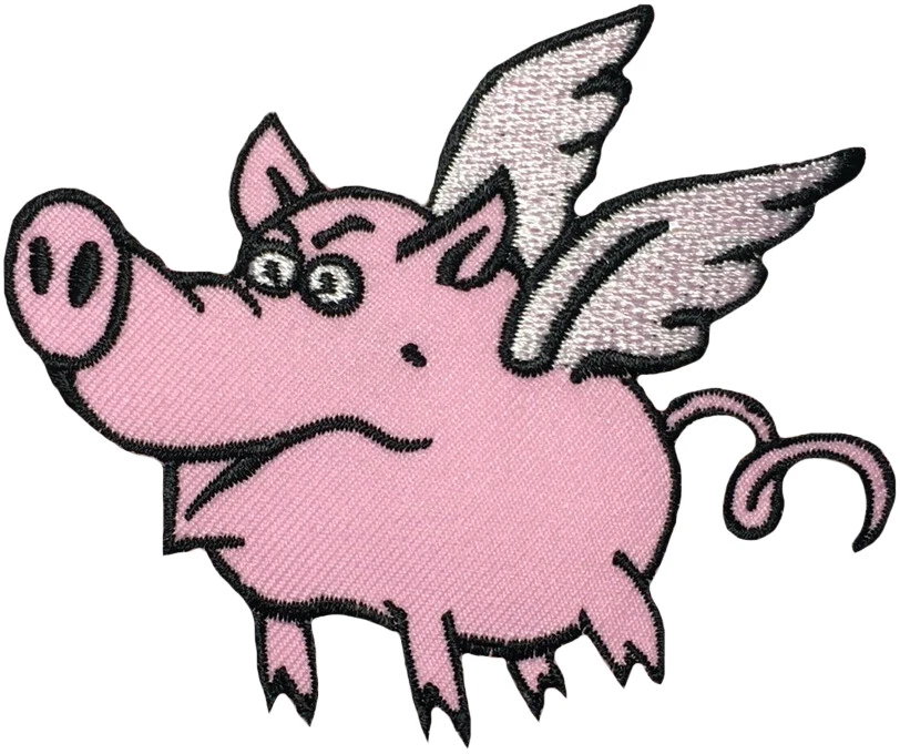 Cute Flying Pig Cartoon