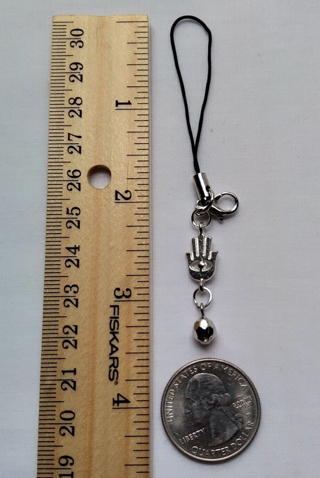 Hamsa Hand Bead Cell Phone Charm Strap Dangle Car Mirror Hanging ...