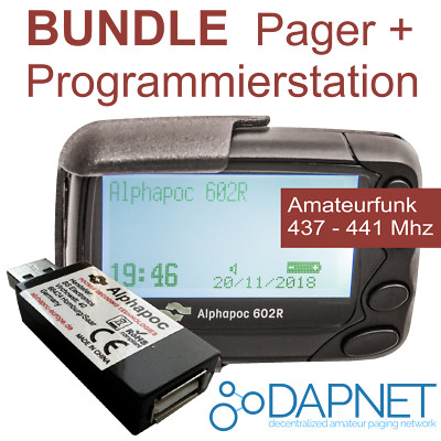 Alphapoc 602R X4 Meldeempfänger + Programmer DAPNET - für Funkamateure | eBay.de