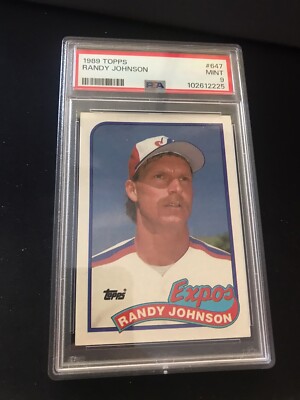 1989 Topps - Randy Johnson #647 (RC) Recent Grade PSA 9!! | eBay