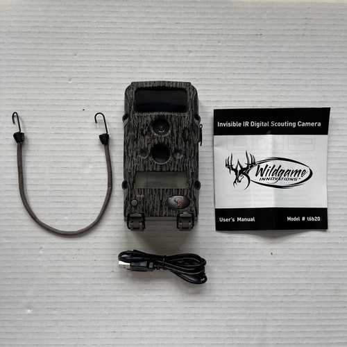 Wildgame Innovations Trail Scouting Camera 6 MP Model t6b20 Manual Cord ...