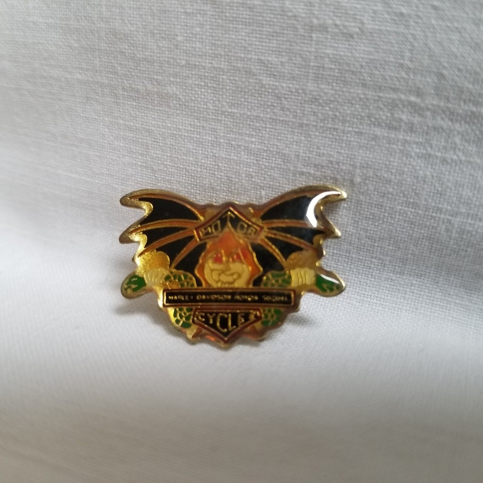 Vintage Harley Davidson Pin Hat Lapel Coat 1980s Enamel With Honda And ...