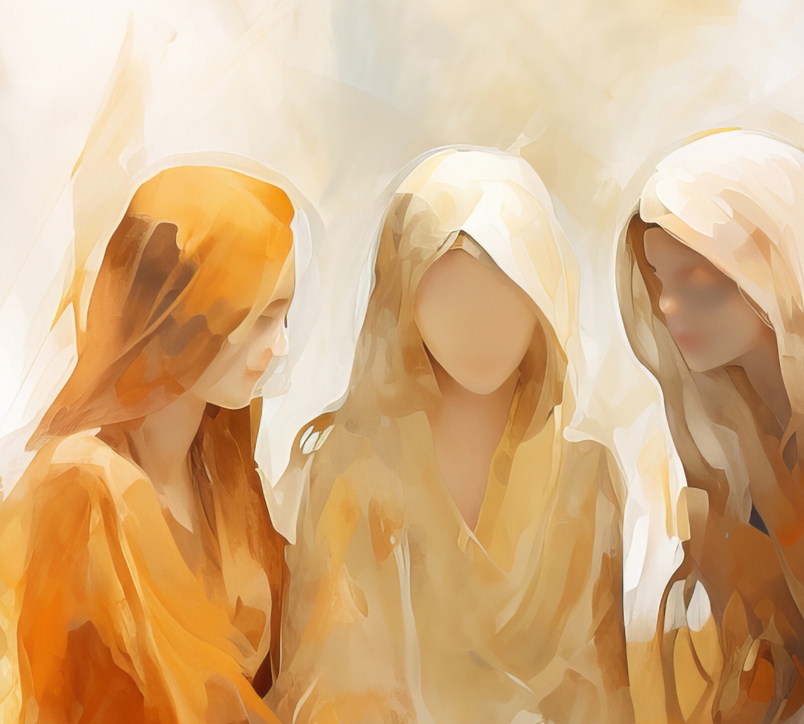 Clotho, Lachesis, and Atropos Three Sisters of Fate Oil Painting Print ...