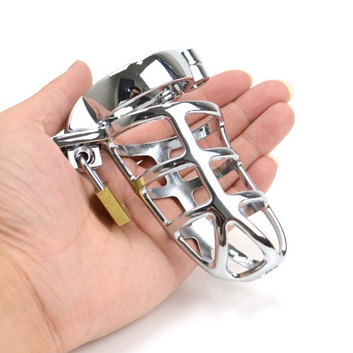 Stainless Steel Metal Men Male Penis Penetration Metal Chastity Cock Cage USA | eBay