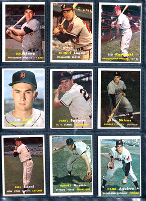 1957 Topps LOT OF 9 #3 4 27 33 49 83 86 88 96 Plz Read ENAA | eBay