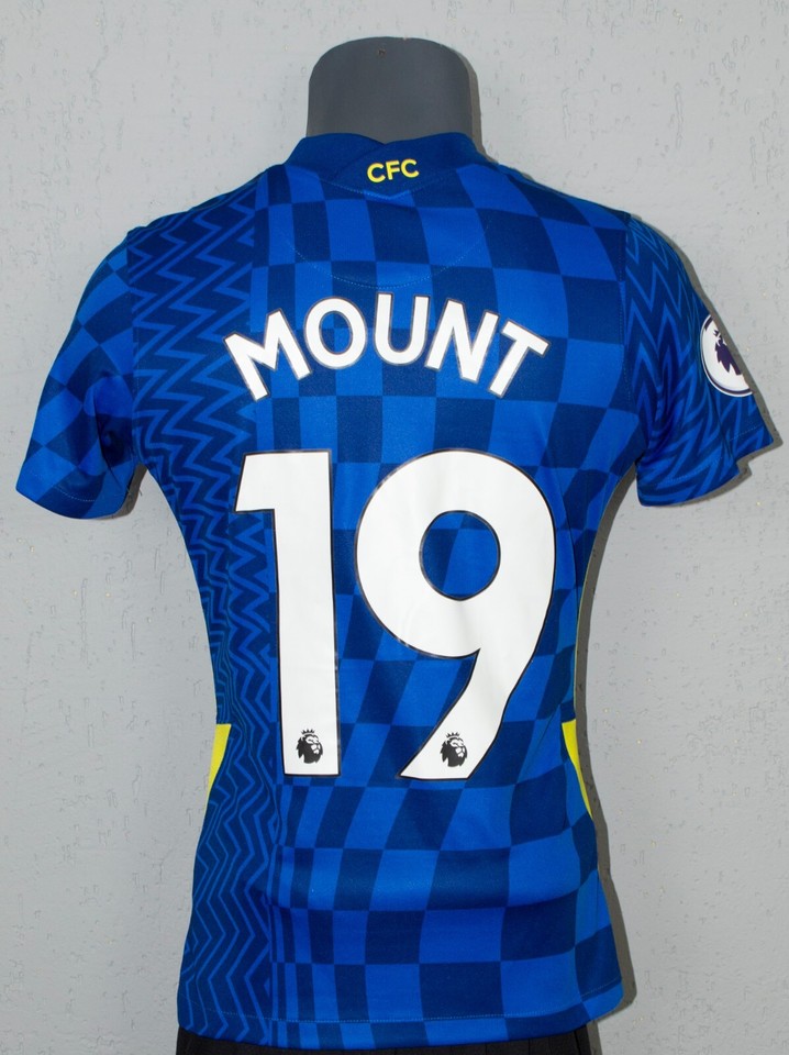 Chelsea Mount Jersey 2021/2022 Home Football Soccer Shirt Womens Size ...