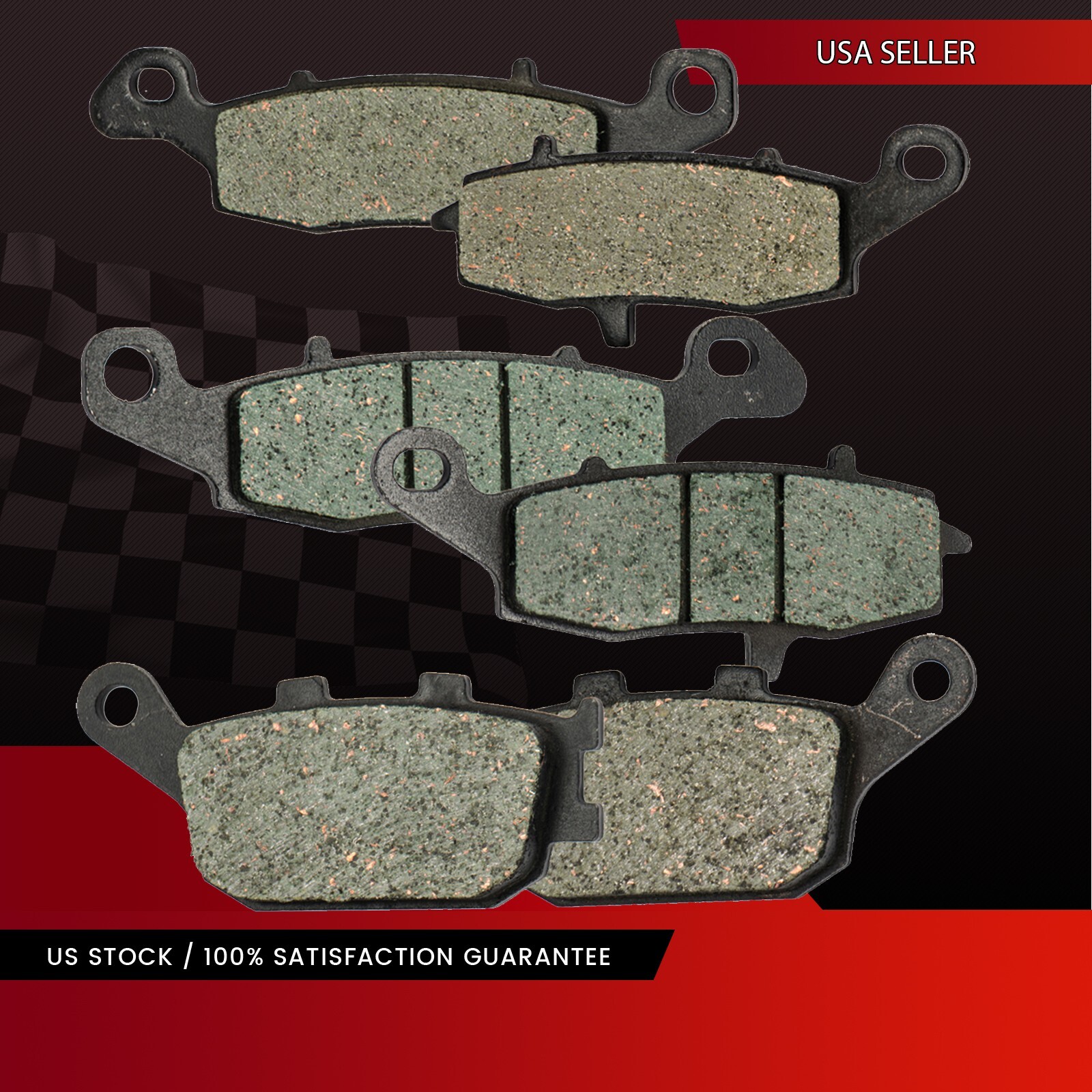 Front And Rear Brake Pads For Suzuki SV650 SV650A SV650S SV650Sa 2003 ...