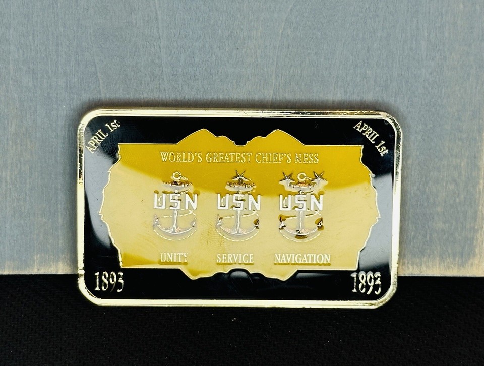 Garden State Chief Petty Officer Challenge Coin US Navy USN CPO Goat | eBay