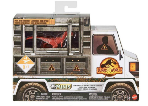 Jurassic World Dominion Mini Carnotaurus Scontro Dinosauro Figura Set ...