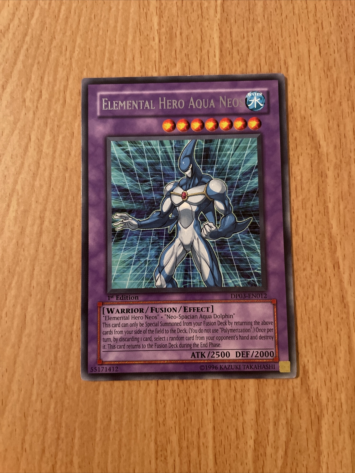 Yugioh! Elemental Hero Aqua Neos DP03 Rare 1st Edition VLP/NM | eBay