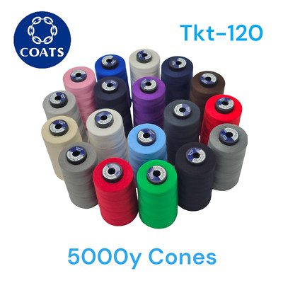Coats Moon Tkt-120 Overlocking Thread Sewing Machine Thread 5000 Yard ...