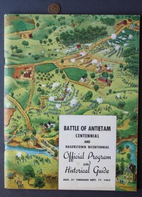 1961-65 Civil War Centennial Antietam Maryland Battlefield Program VERY ...