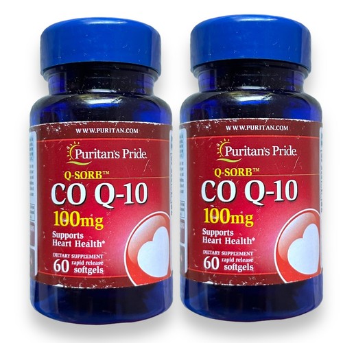 2, CoQ10 CO Q-10, CoQ-10, 100mg 60 Softgels Rapid Release Q-Sorb ...