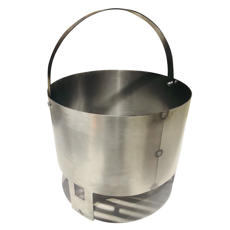 14" XL charcoal basket 55 gal Ugly Drum Smoker UDS Barrel Cooker BBQ ...