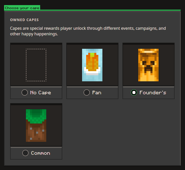 Minecraft Founder's Cape - Java and Bedrock Edition 🟡 | eBay