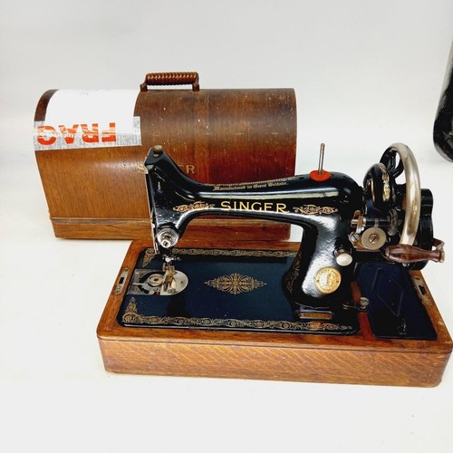 Antique Singer Hand Crank Turning Sewing Machine Y6936743 LOT AG HUM ...