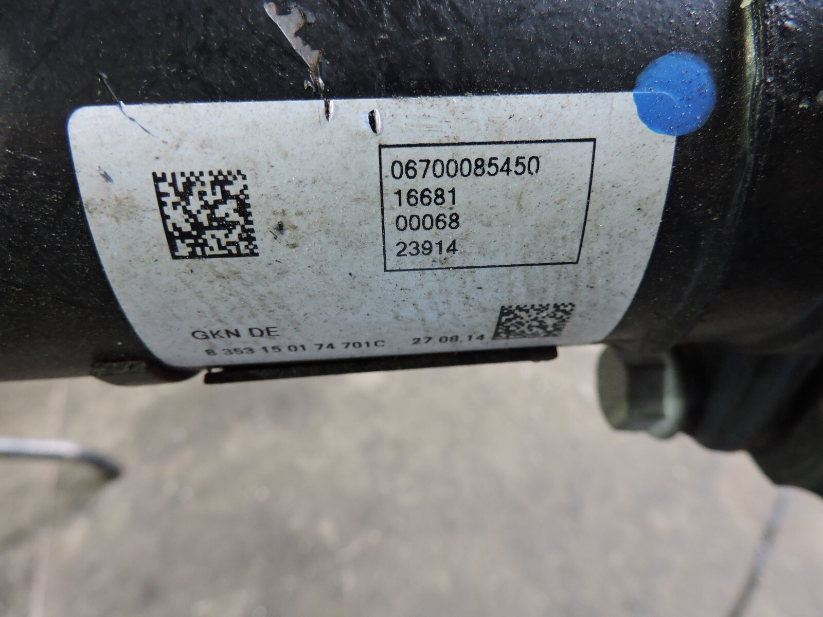 2014-17 MASERATI GHIBLI REAR DRIVE SHAFT ASSEMBLY 21K 06700085450 | eBay