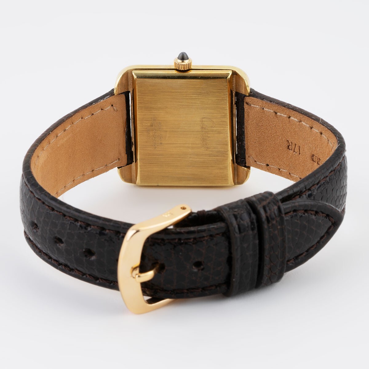 Cartier Stepped Tank 18K Electroplate Sterling Silv Vermeil 5 512 117 ...