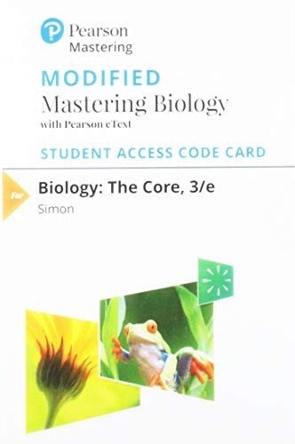 Modified Mastering Biology Core 3rd Access Code | eBay