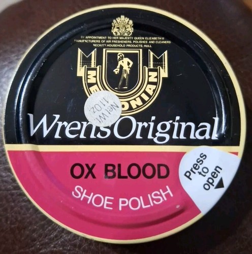 Meltonian Wren's Original Shoe Polish - Ox Blood 1.1 Oz. - For Leather ...