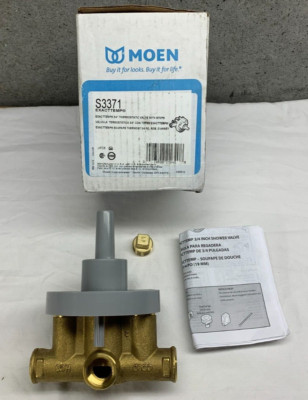 Moen 3371 3/4" Ips Exacttemp Thermostatic Rough-In Shower Valve w ...