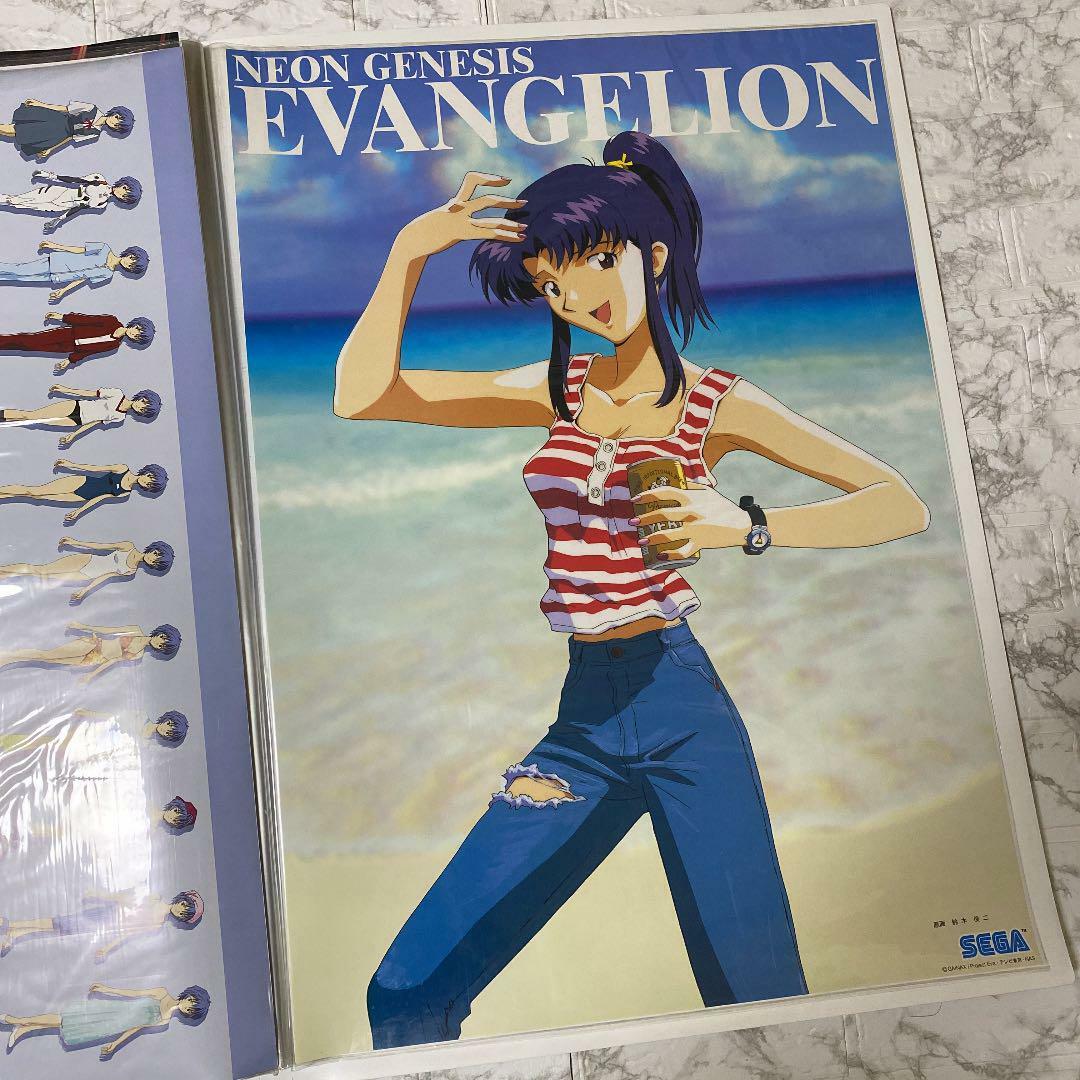 Neon Genesis Evangelion Promotional Poster Misato Katsuragi Beach Anime ...