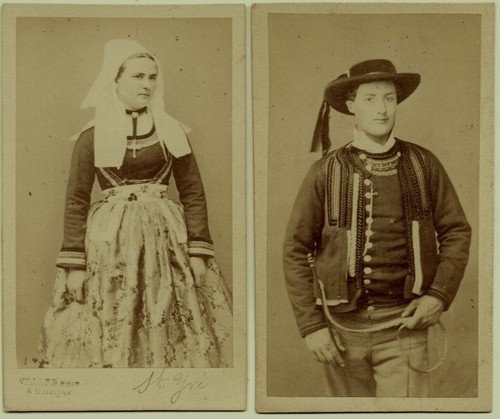 Joseph Villard - 2 CDV - Bretagne - St-Yvi Habits Traditionnels ...
