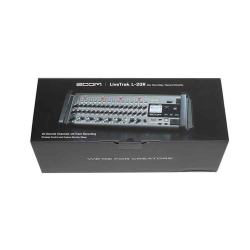 ZOOM LiveTrak L-20R Zoom Rackmount Digital Live Mixer Recorder 20ch ...