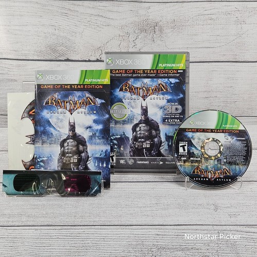 Batman: Arkham Asylum [GOTY Edition][Platinum Hits](Xbox 360, 2010) CIB ...