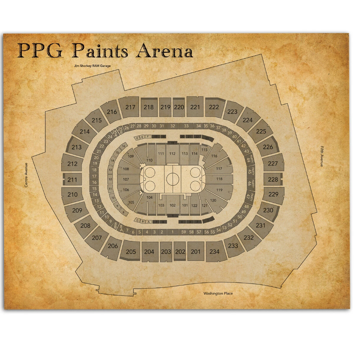 Ppg Arena Seating Chart With Seat Numbers | Cabinets Matttroy