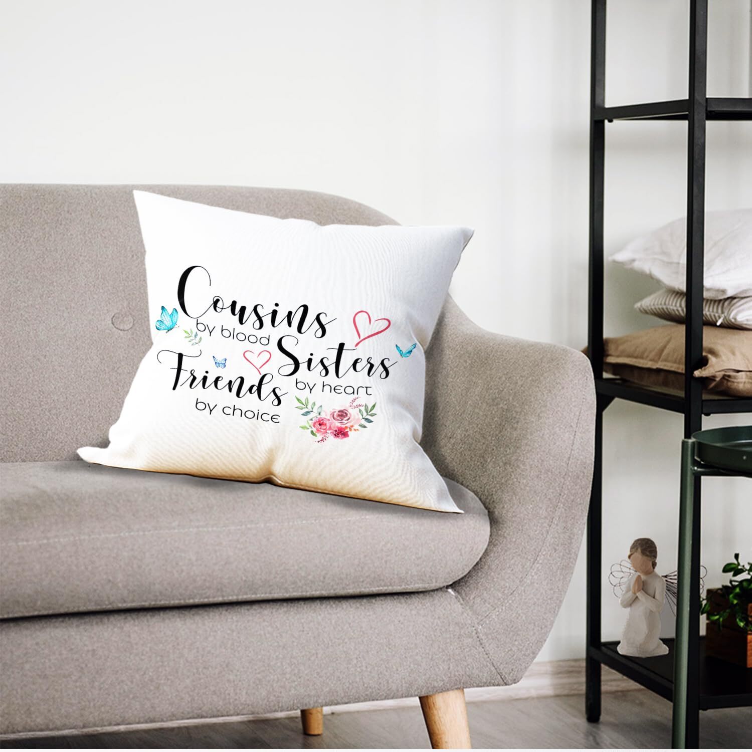 Cousin Pillow Covers 18x18 Cousin Gifts for Women Friendship Gifts for ...