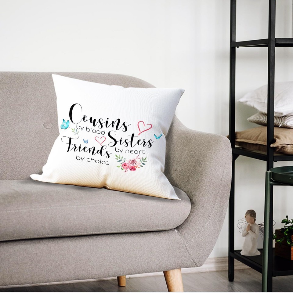 Cousin Pillow Covers 18x18 Cousin Gifts for Women Friendship Gifts for ...