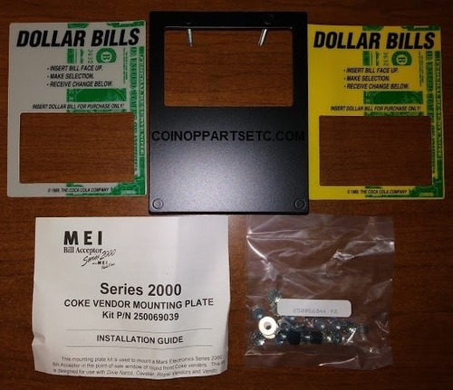 MARS Mei Bill Acceptor Series 2000 COKE VENDOR MOUNTING KIT #250069039 ...