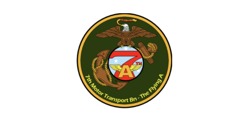 4" us marine corps 7th motor transport bn the flying a sticker decal ...