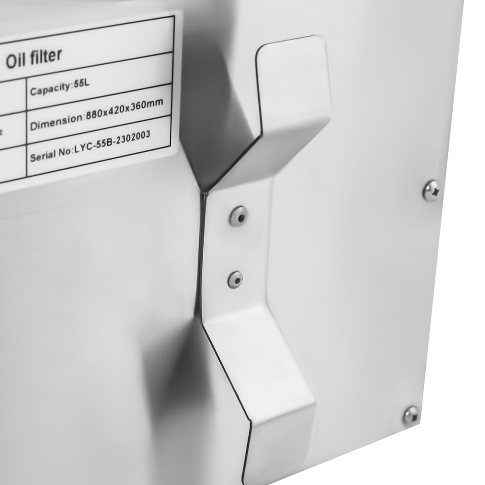 55L 370W Fryer Oil Filter Cart Machine Commercial Cooking Oil ...