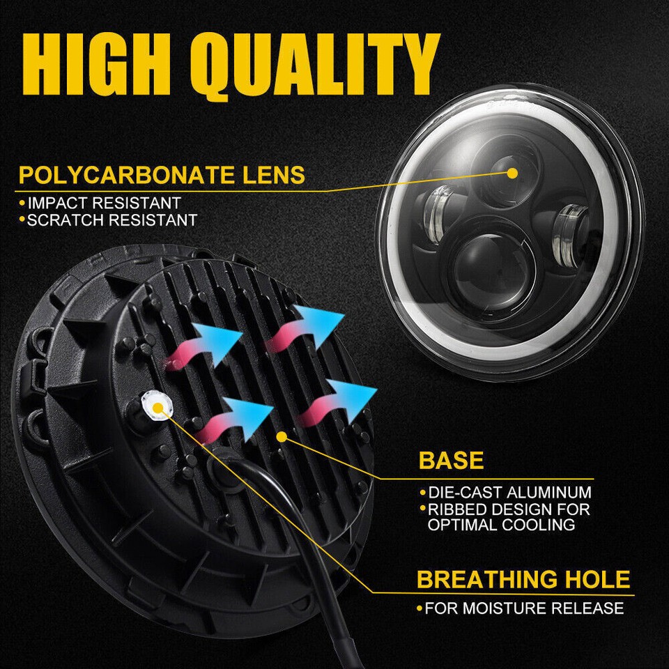 Jeep Tj Headlights Led Jeep Wrangler JK 07-18 Full LED Lighting Kit ...