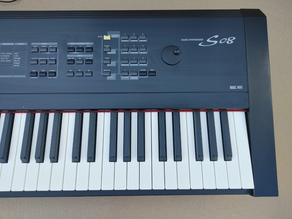 YAMAHA S08 Keyboard Synthesizer Electronic Piano: S-08: 88 Weighted ...